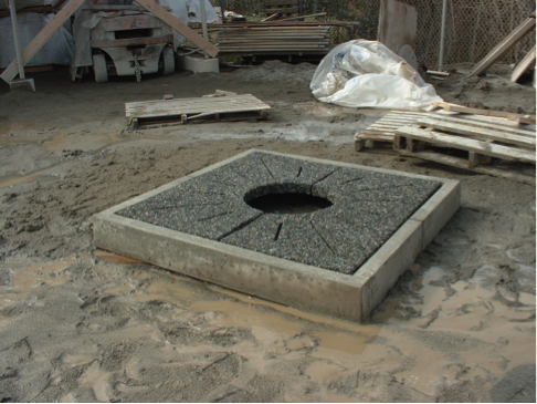 48” X 48” SQUARE PRECAST CONCRETE TREE GRATE - Sanderson Concrete